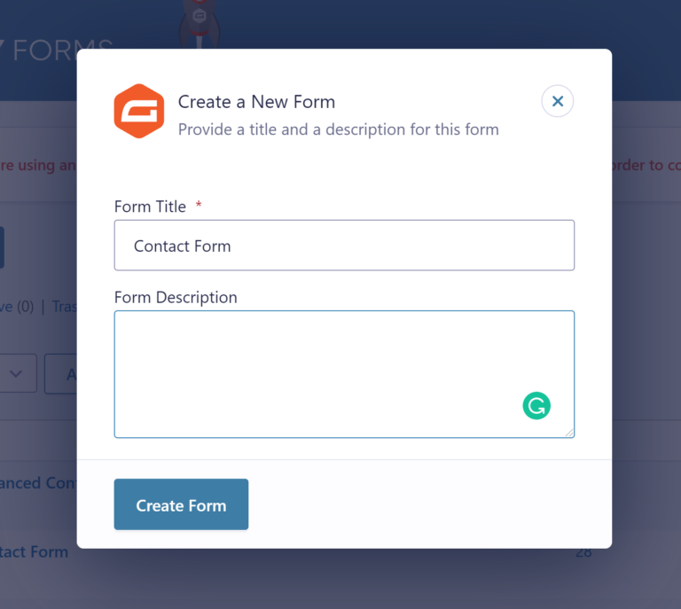 How to Create a Form in WordPress - Gravity Forms
