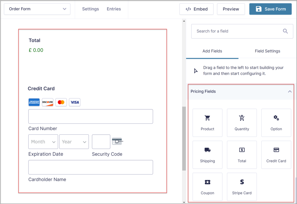 How to Create an Online Order Form in WordPress