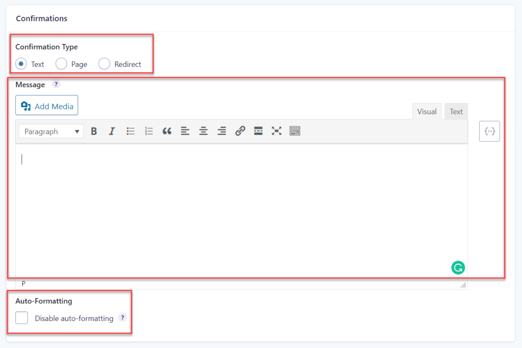 How to… Configure a Custom Confirmation Message