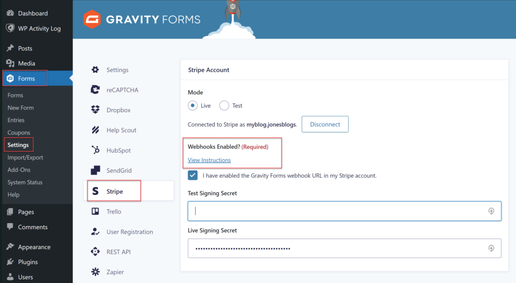 Stripe Subscriptions with Gravity Forms