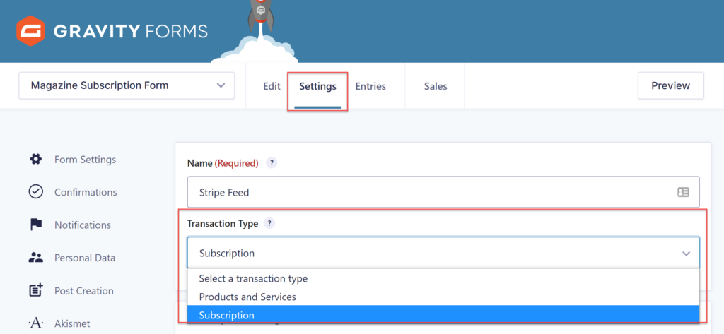 Stripe Subscriptions with Gravity Forms