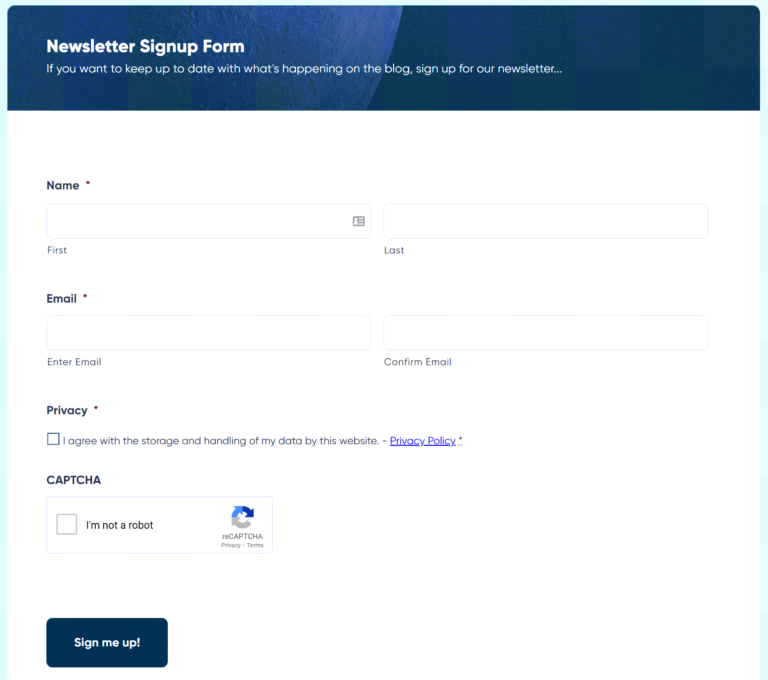 Starter Guide: How to Create a Newsletter Signup Form