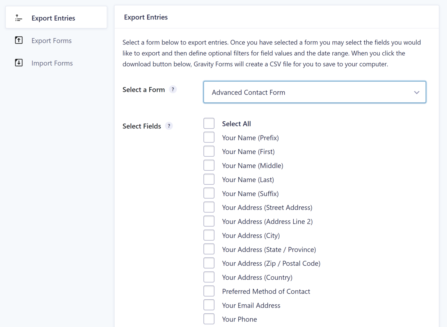 How to Export Form Entries - Gravity Forms How to Export Form Entries - Gravity Forms