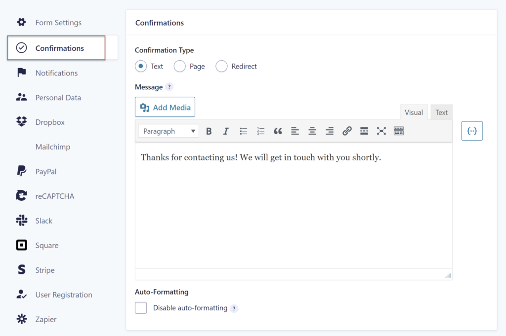 Creating a Course Registration Form