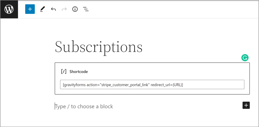 Get Started with the Stripe Customer Portal - Gravity Forms