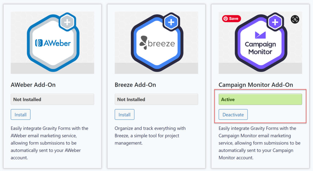 This Month's Featured Add-On... Campaign Monitor - Gravity Forms