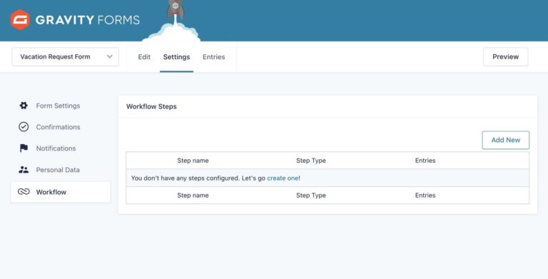 Create a Vacation Request Form and Process with Gravity Flow