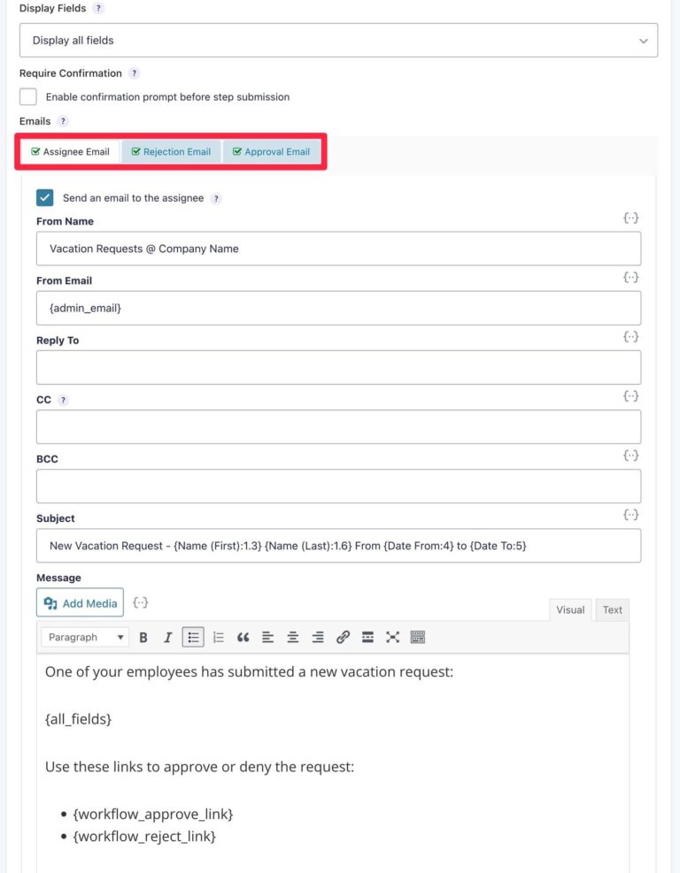 Create a Vacation Request Form and Process with Gravity Flow