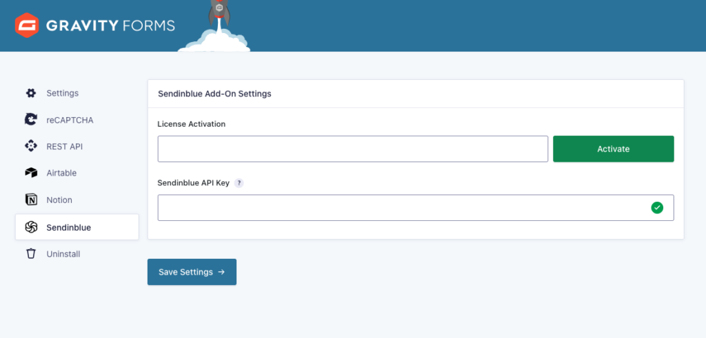 How to Connect Gravity Forms to Sendinblue - Gravity Forms
