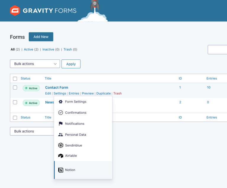How to Connect Gravity Forms and Notion - Gravity Forms