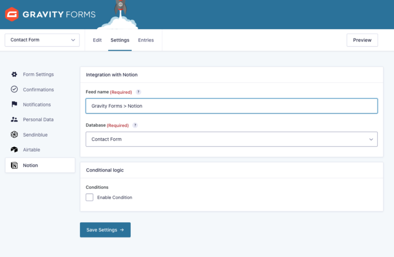 How to Connect Gravity Forms and Notion - Gravity Forms