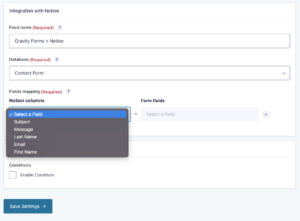 How to Connect Gravity Forms and Notion - Gravity Forms