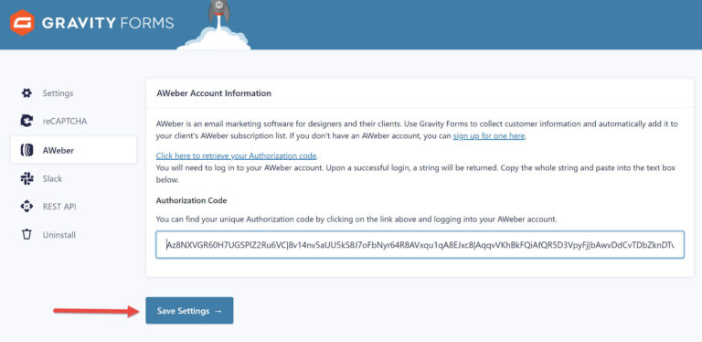 This Month's Featured Add-On... AWeber - Gravity Forms