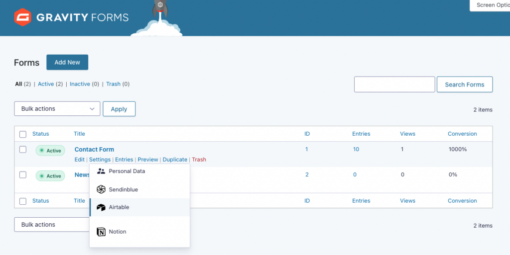 How to Connect Gravity Forms to Airtable - Gravity Forms