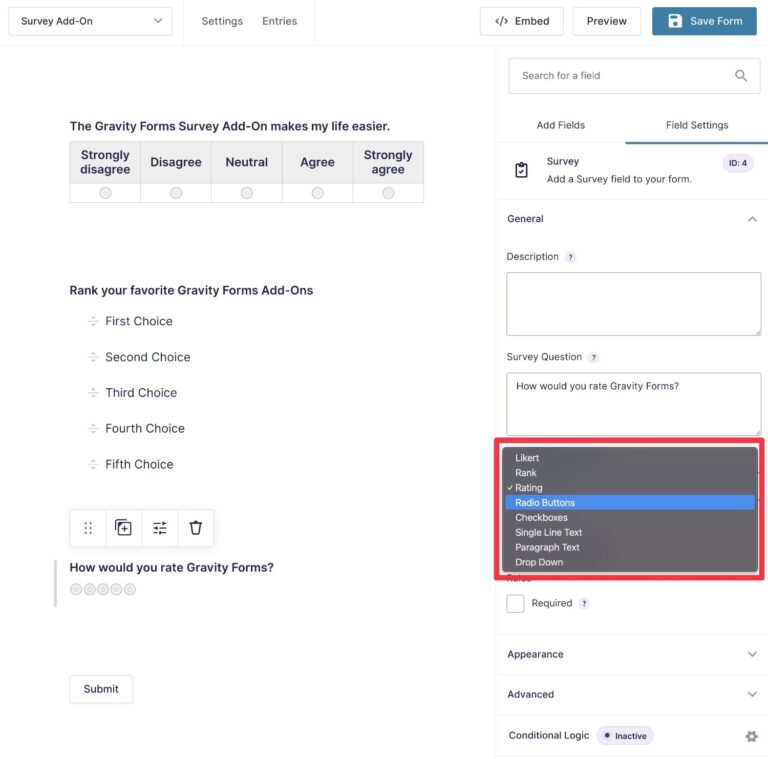 How to Create a Survey in WordPress Using Gravity Forms