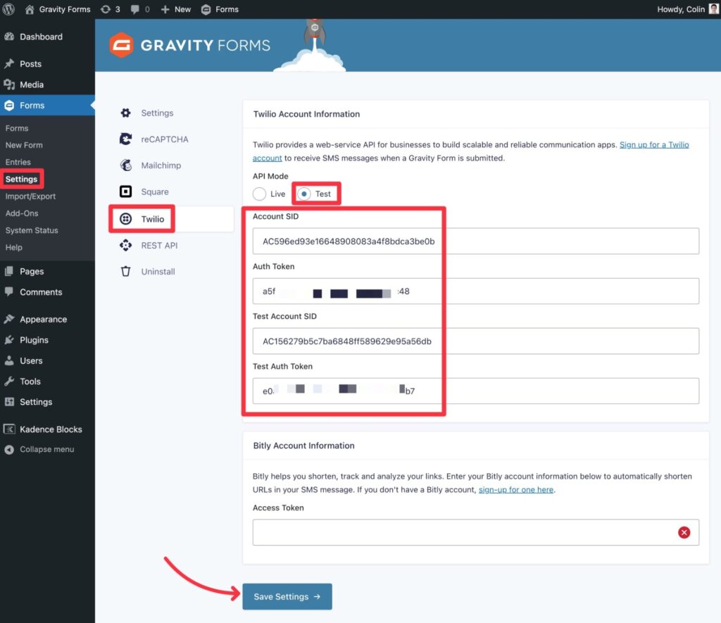 How To Send Wordpress Sms Form Notifications Text Messages