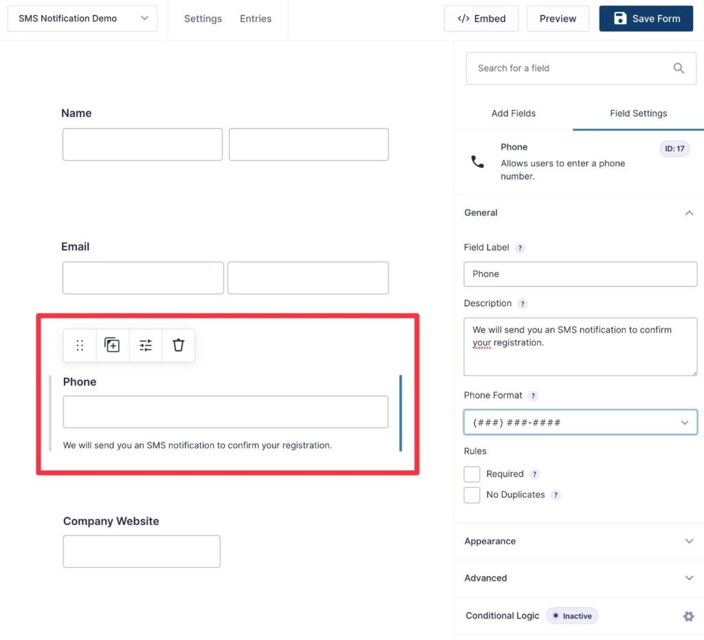 How to Send WordPress SMS Form Notifications (Text Messages)