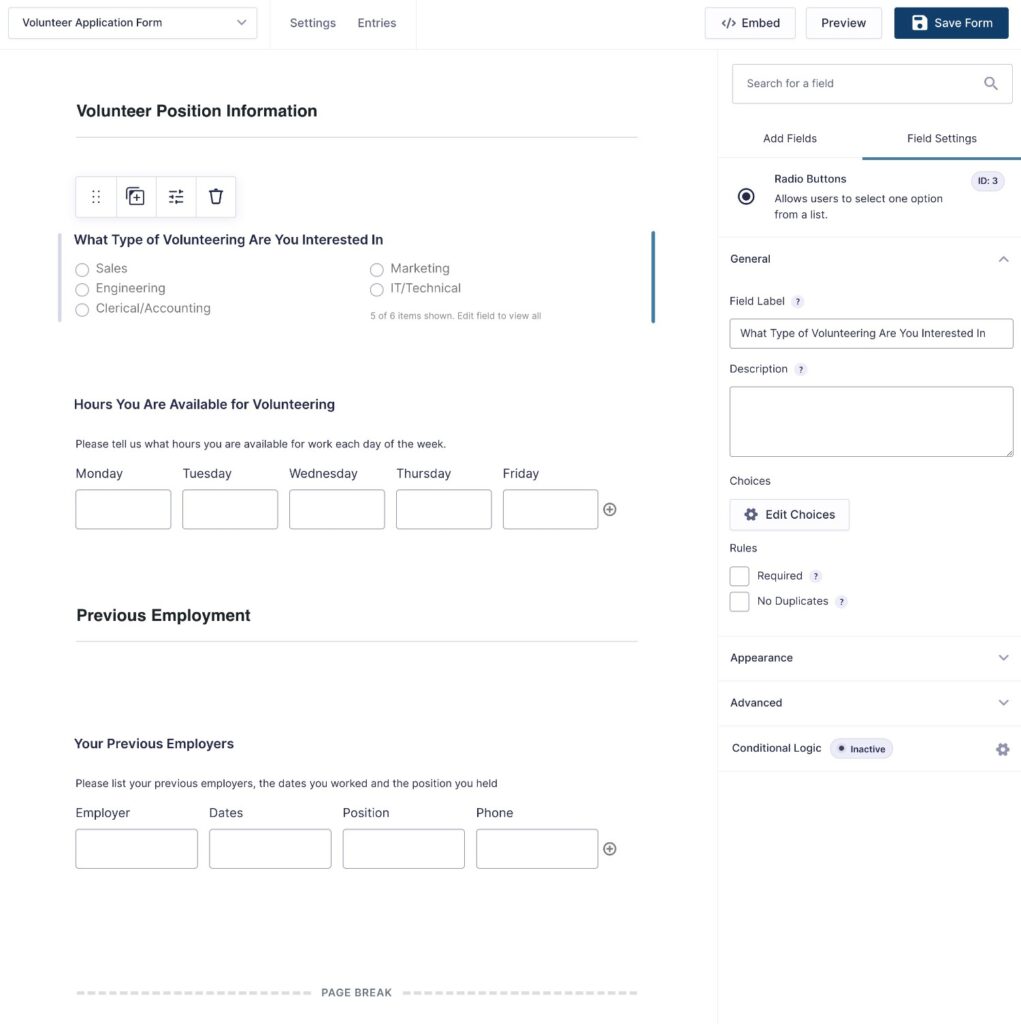 How to Create a WordPress Volunteer Application Form