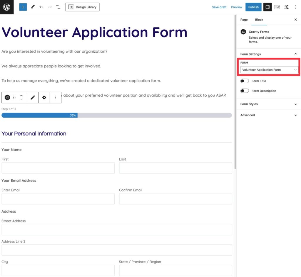 How to Create a WordPress Volunteer Application Form