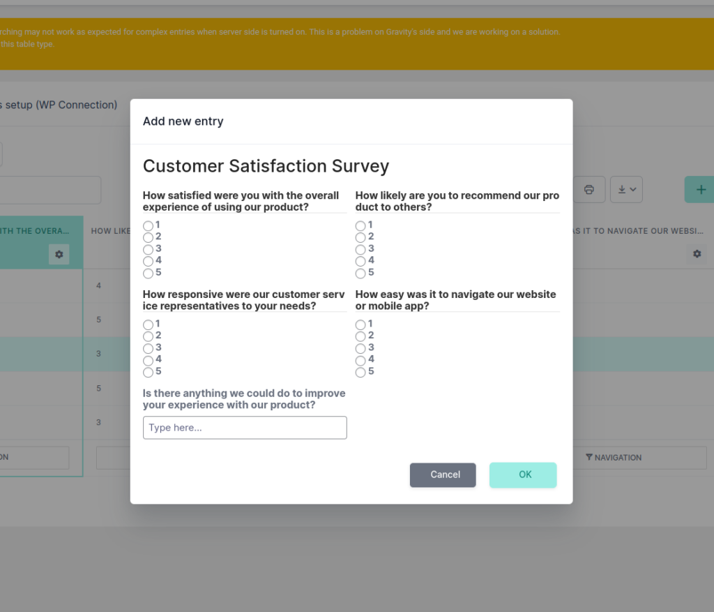 Export And Display Your Gravity Forms Data With Wpdatatables