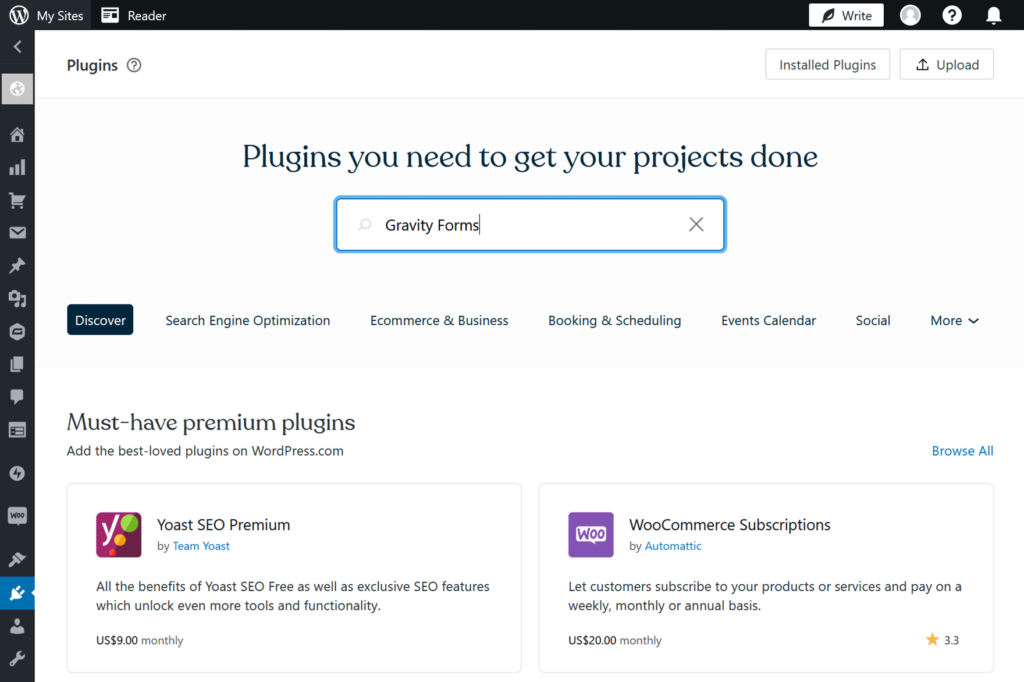 Integrating WordPress.com with Gravity Forms | Gravity Blog