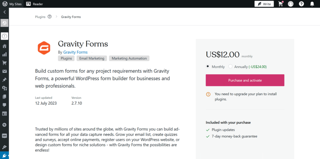 Taking Payments with WordPress.com and Gravity Forms - Gravity Forms