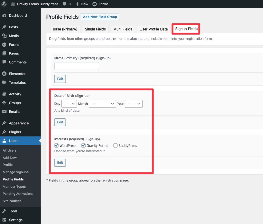 Gravity Forms BuddyPress Tutorial: Custom Registration Form