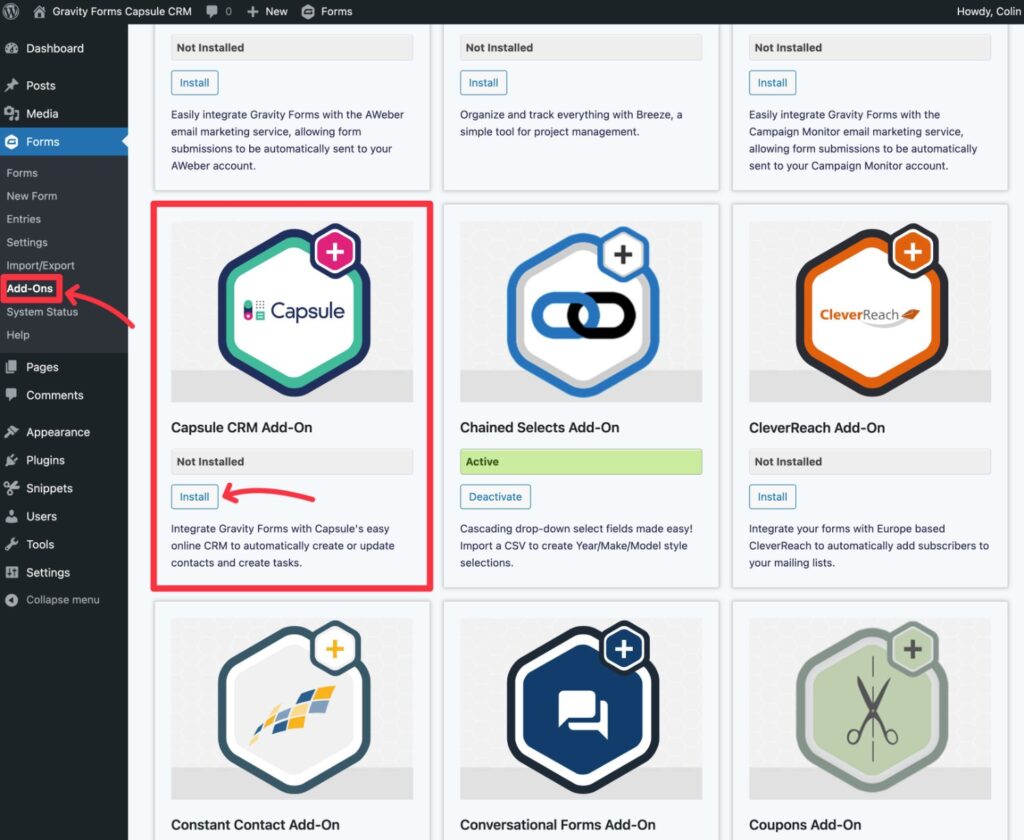 This Month's Featured Add-On... Capsule CRM - Gravity Forms