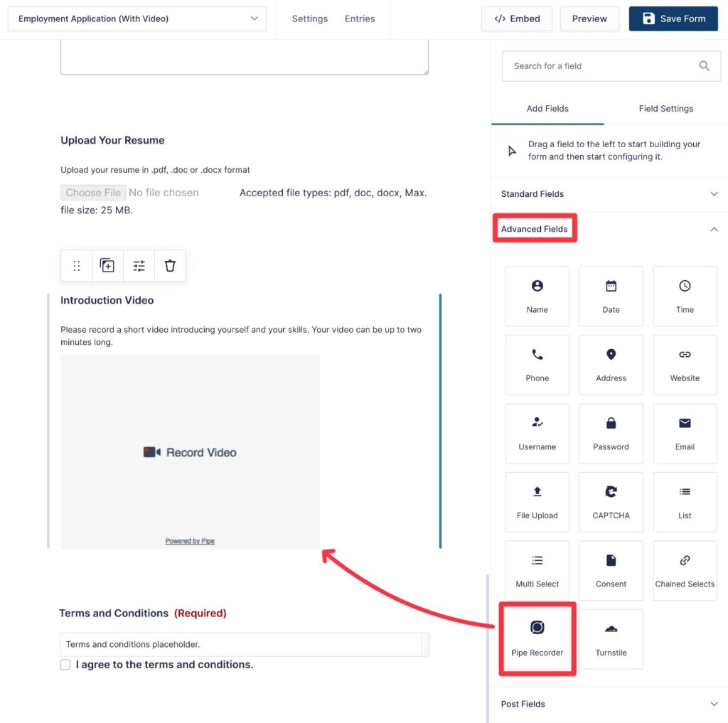 This Month’s Featured Add-On... Pipe Video Recorder - Gravity Forms