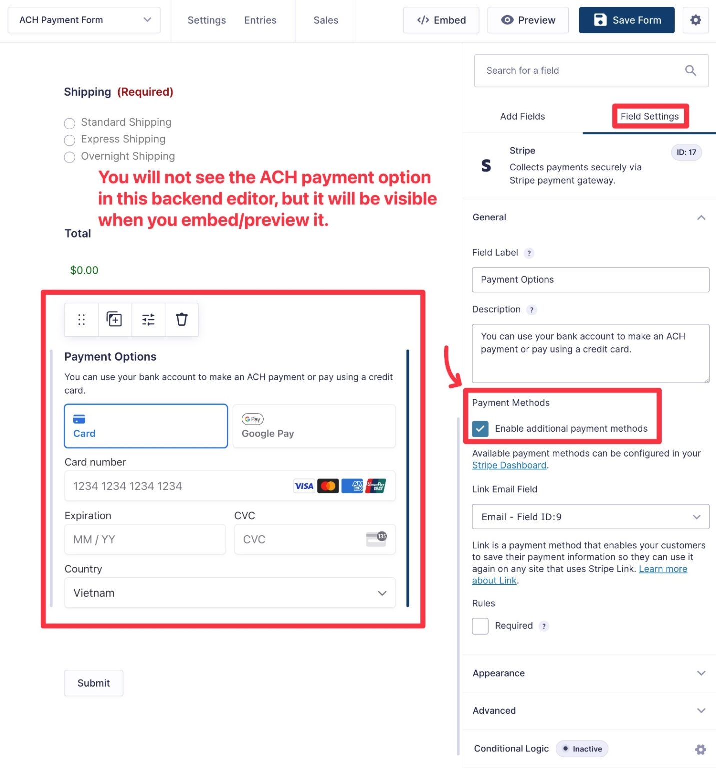 How to Accept ACH Payments Online with Gravity Forms + Stripe