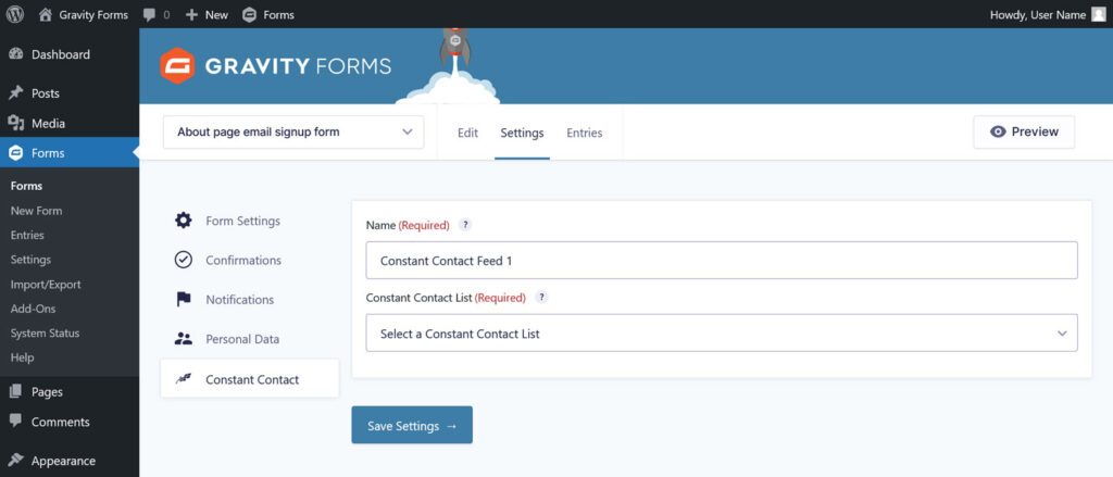 This Month’s Featured Add-On: Constant Contact - Gravity Forms