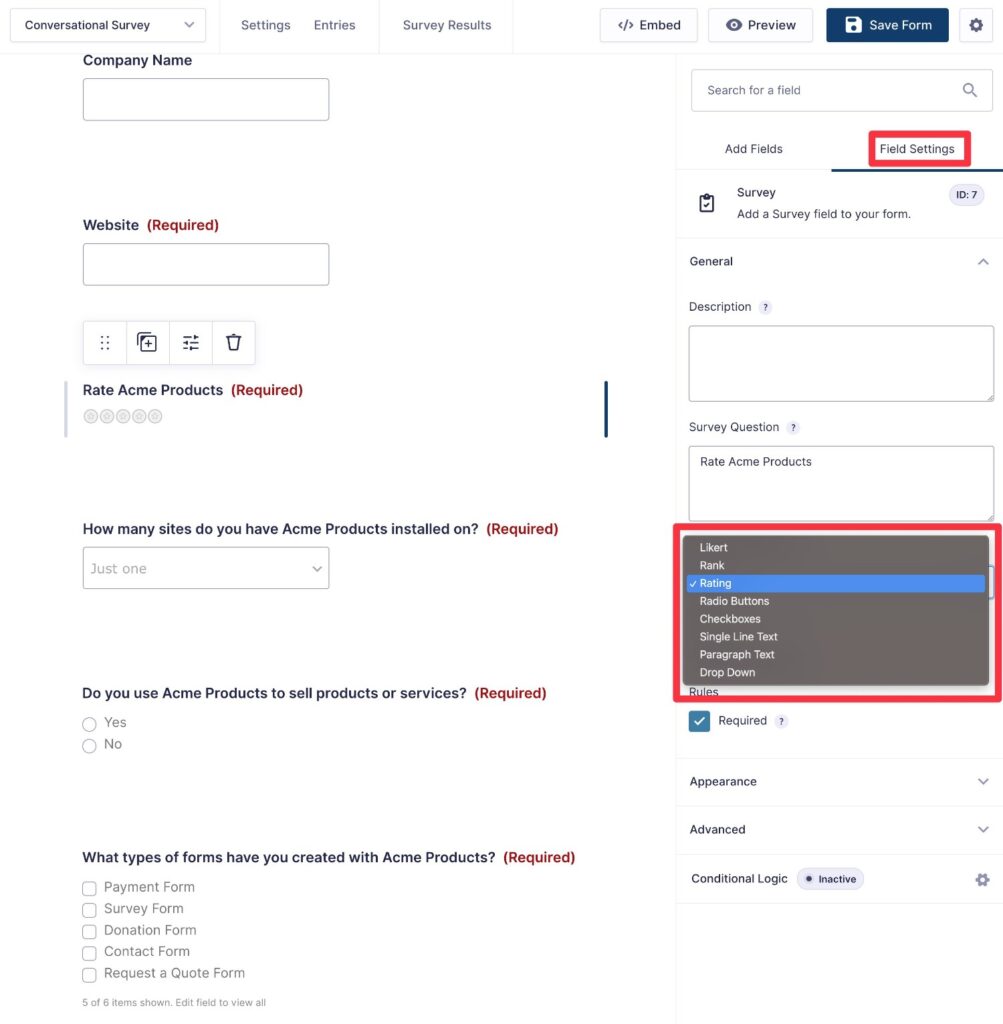 Create Online Surveys with the Conversational Forms Add-On