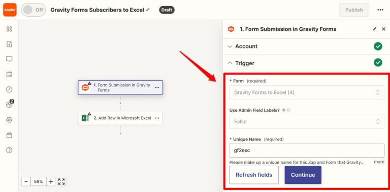 Gravity Forms to Microsoft Excel: Export Your Entries Using Zapier