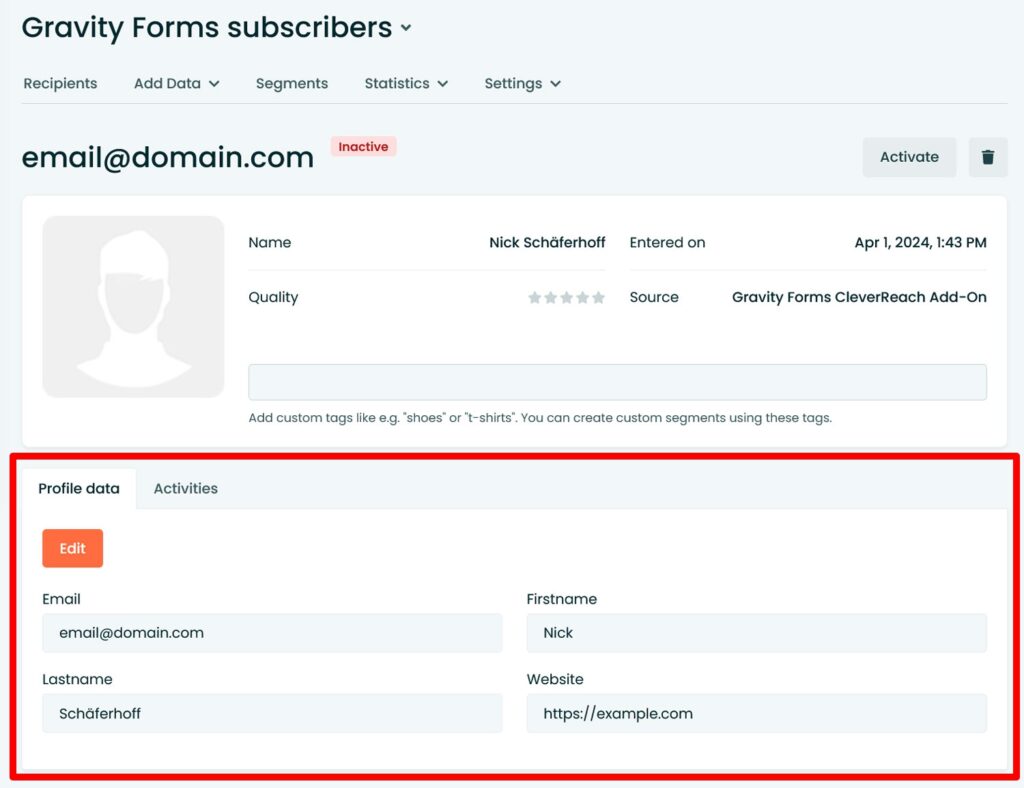 Monthly Featured Add-On: CleverReach - Gravity Forms
