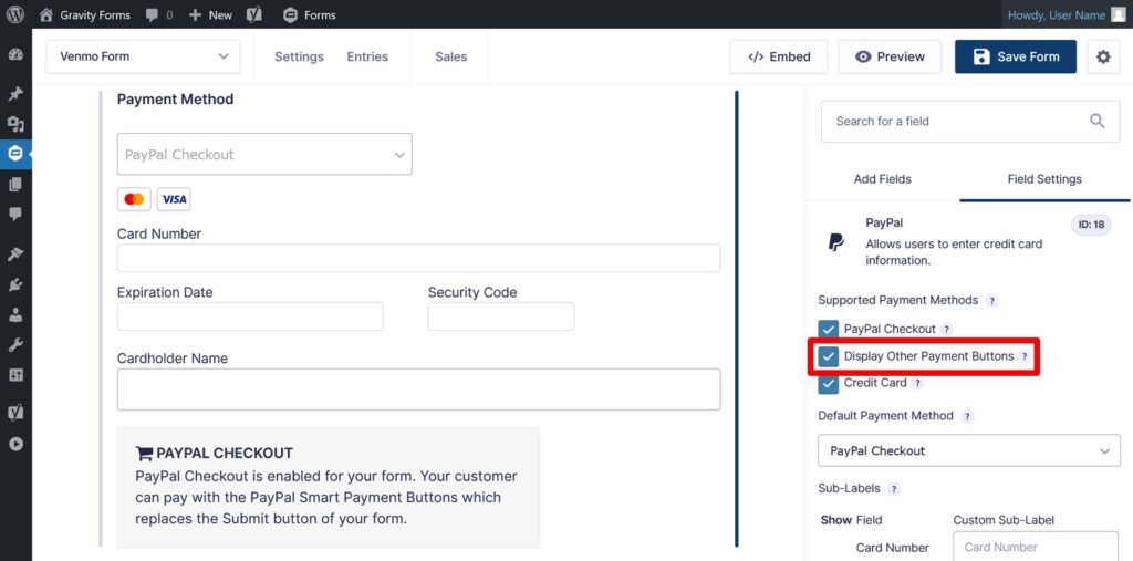 How to Accept Venmo Payments on WordPress - Gravity Forms