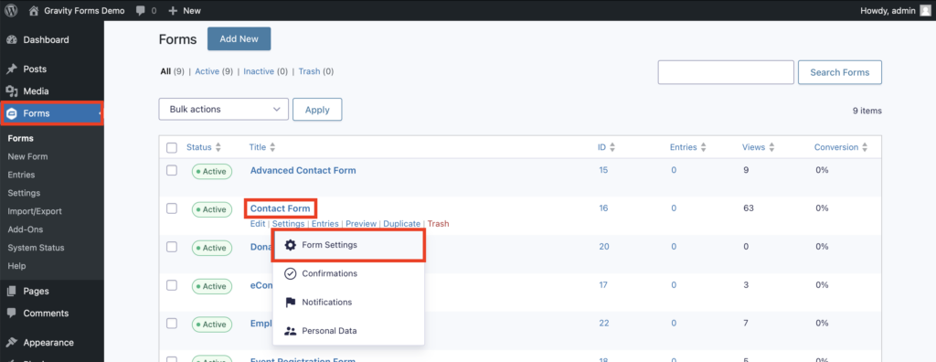 How to Enable Anti-Spam Honeypot for WordPress Forms - Gravity Forms