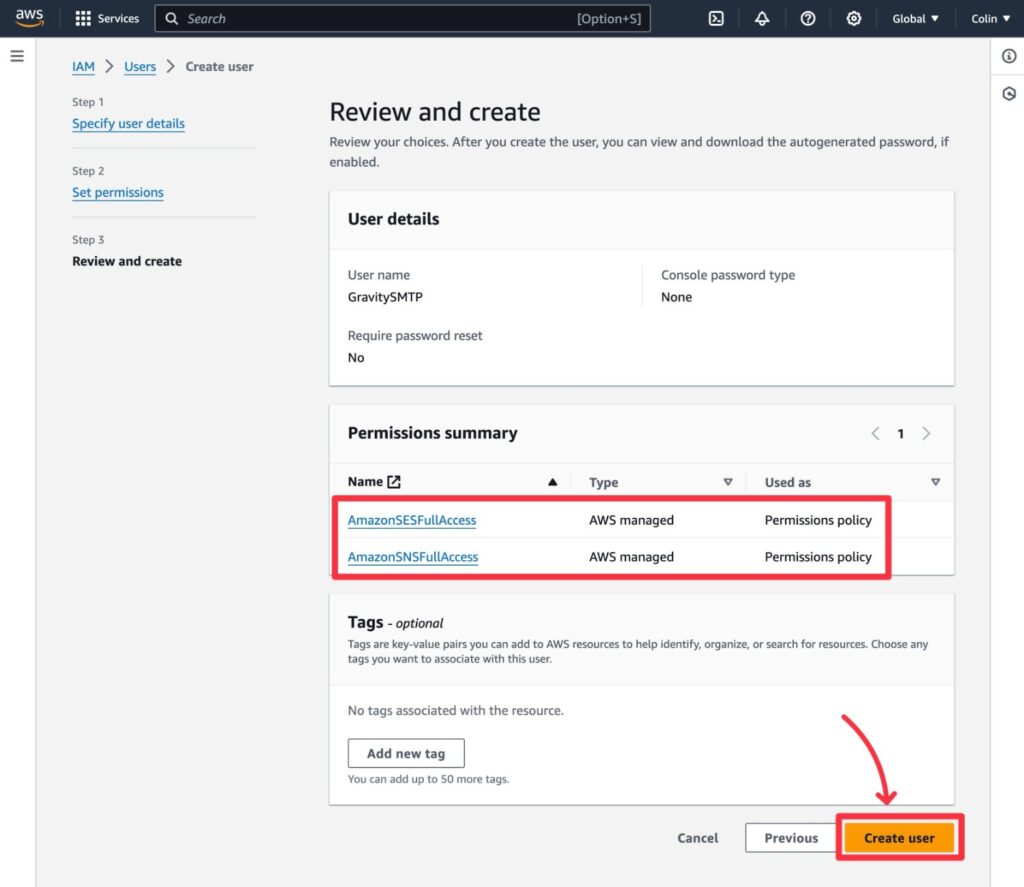 How to Use Amazon SES to Send WordPress Emails - Gravity Forms