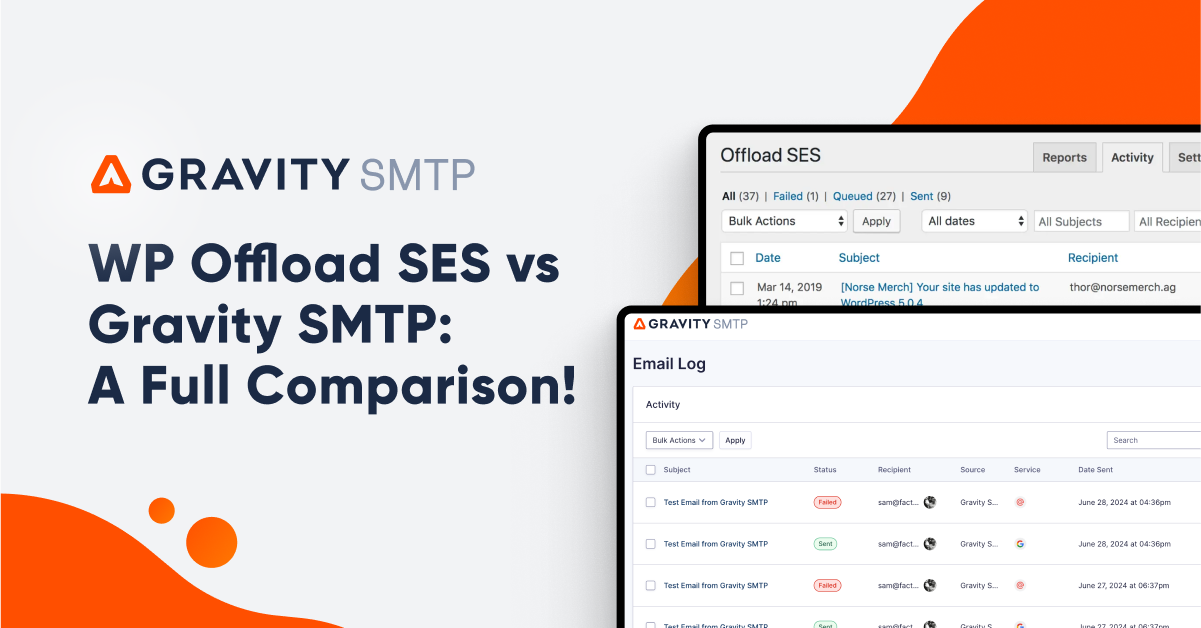 WP Offload SES vs Gravity SMTP: A Full Comparison! - Gravity Forms