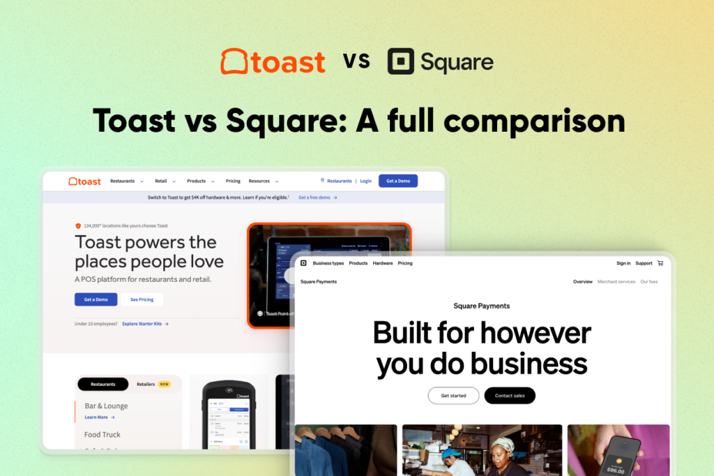 Toast vs Square: Full comparison for all business types - Gravity Forms