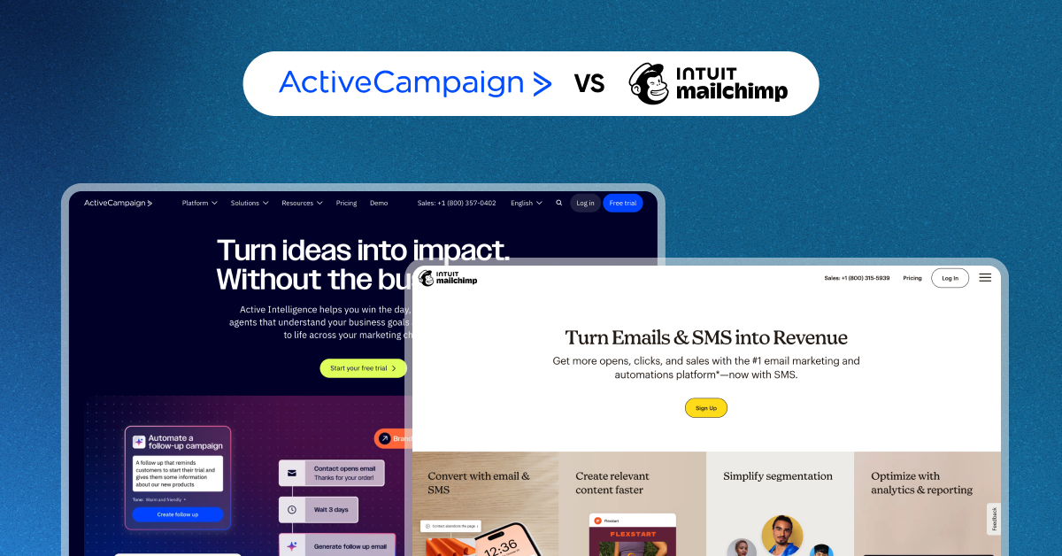 ActiveCampaign vs Mailchimp: Full and honest comparison - Gravity Forms