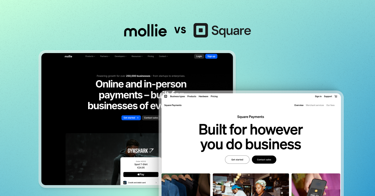 Mollie vs Square: Full comparison for WordPress sites and more