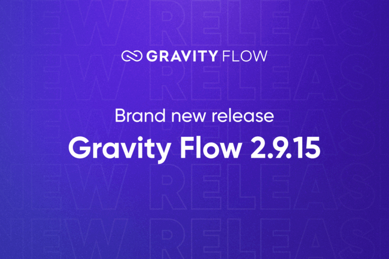 Brand new release: Gravity Flow 2.9.15 - Gravity Forms